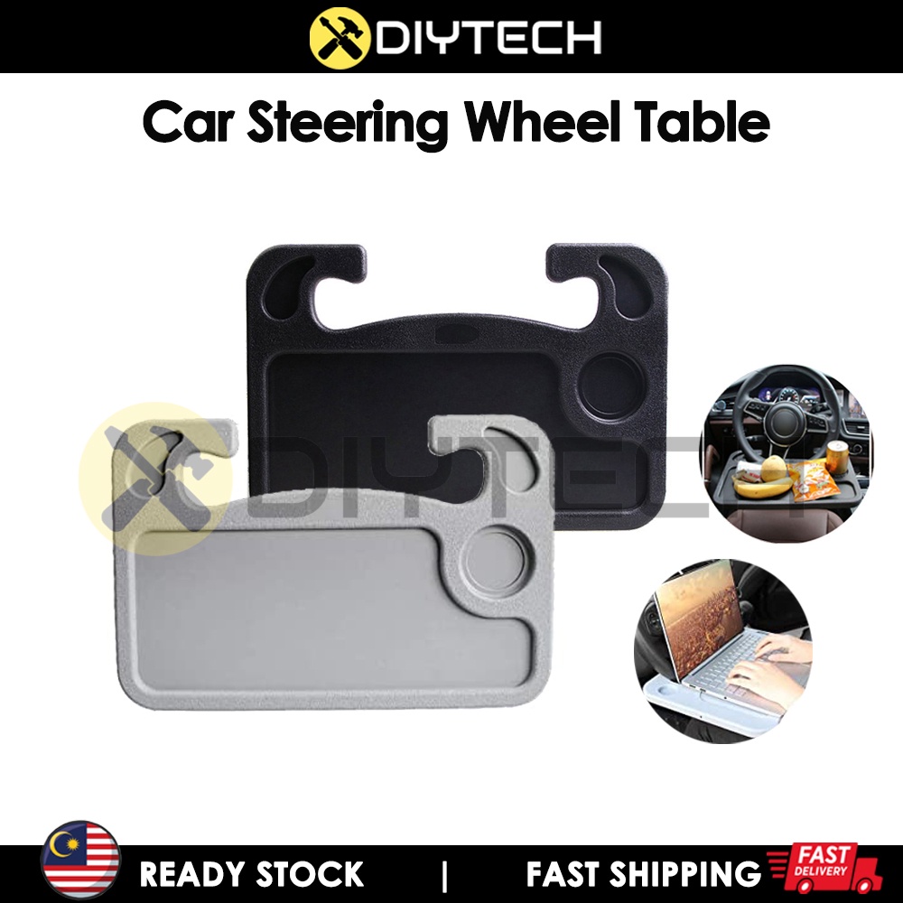 DIYTECH Car Steering Wheel Table Tray Laptop Food Dining Reading ...