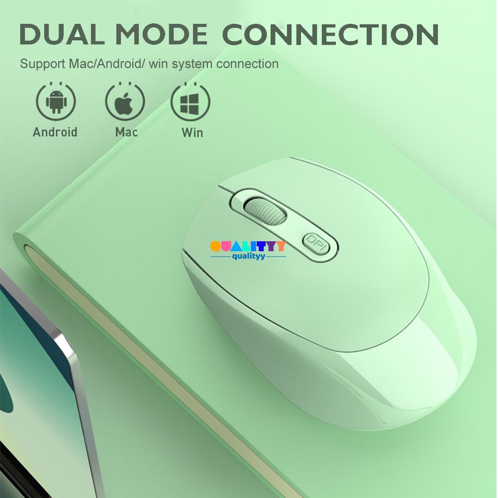 M107 Morandi Wireless Bluetooth Mouse Mute Charging Mouse 2.4g Wireless ...
