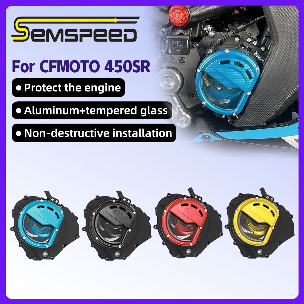 【SEMSPEED】For CFMOTO 450SR 2022-2024 Motorcycle Engine Guard Cover ...