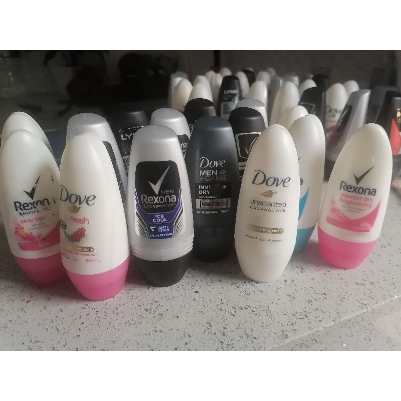 wholesale bundle 100pcs /50pcs deodorant assorted 50ml/ rexona and dove ...