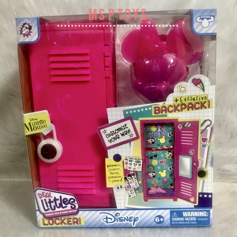 REAL LITTLES - Disney: Minnie Mouse Locker and Exclusive Backpack Set ...