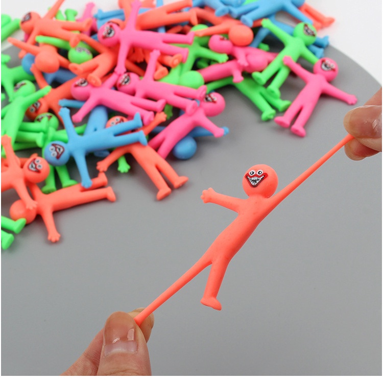 Soft rubber minion decompression toy Bobby skull smiley expression can ...