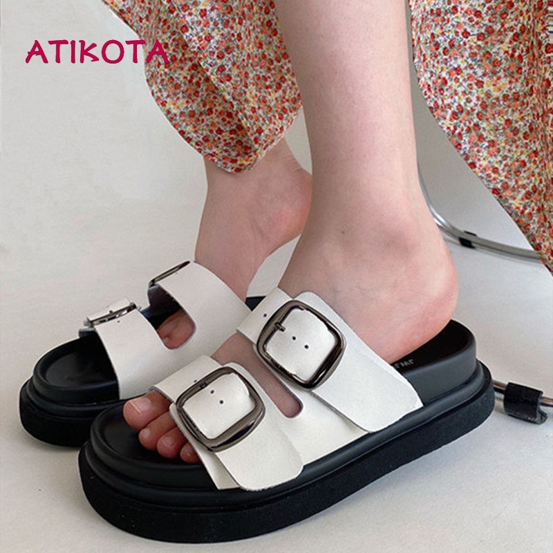 Atikota Fashion Soft Women Thick Sole Sandal Comfortable Versatile ...