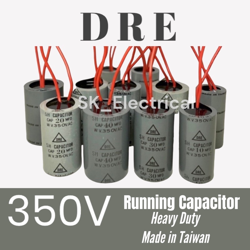 DRE 350V Running Capacitor | SK | Shopee Philippines