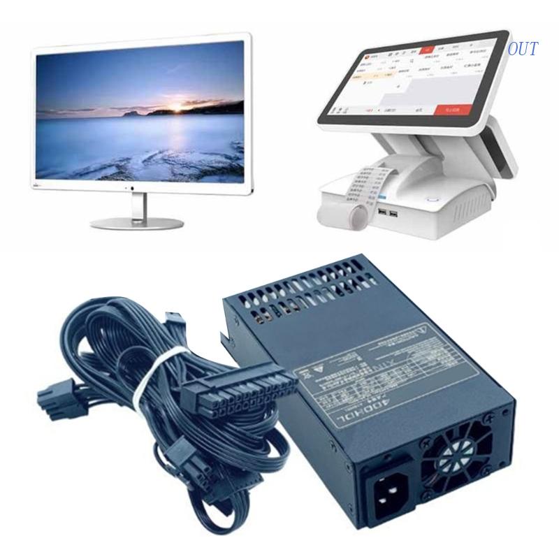 OUT MINI PSU FLEX Computer Power Supply 1U 400W Small Desktop PC Cash ...