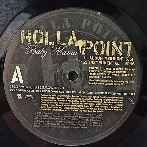 Holla Point - Baby Mama - Vinyl Record Plaka LP 12" Single Hip Hop ...