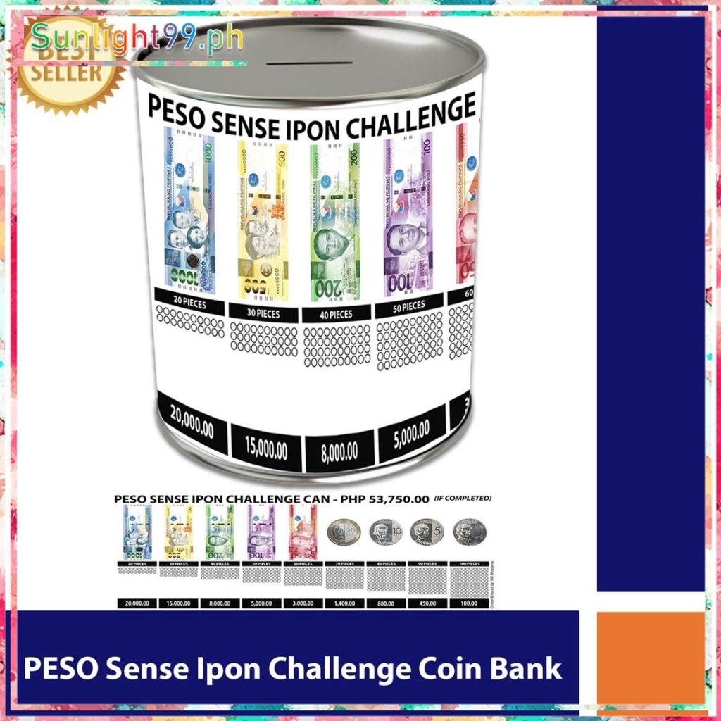 2025 peso sense ipon challenge alakansya coin bank ipon challenge ...