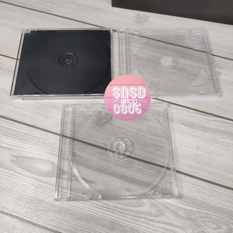Transparent CD Case, Black, Transparent Disc Cover (With space for ...