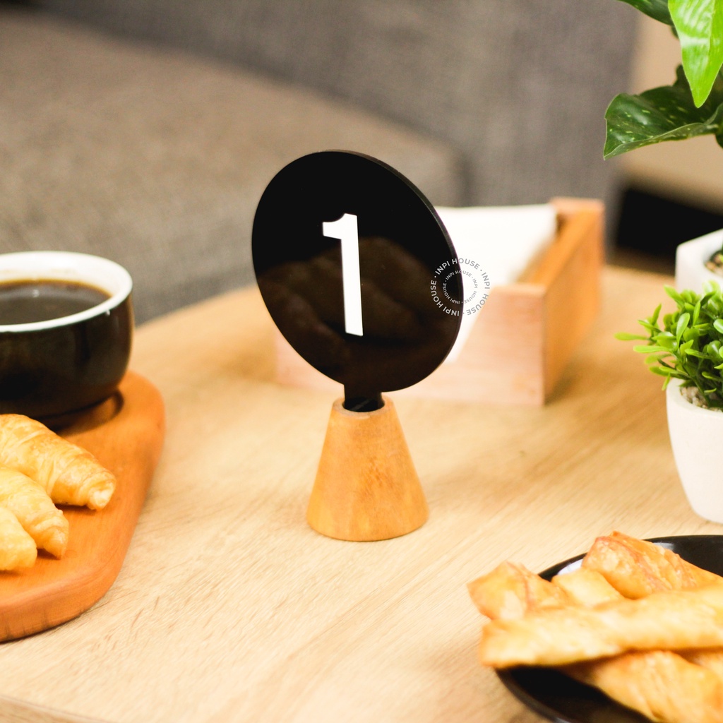 Acrylic Table Numbers Table Number Set Resto and Cafe Table Numbers ...