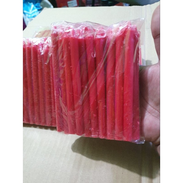 Wishing Red /Green and Blue Candles 20pcs 5inch | Shopee Philippines
