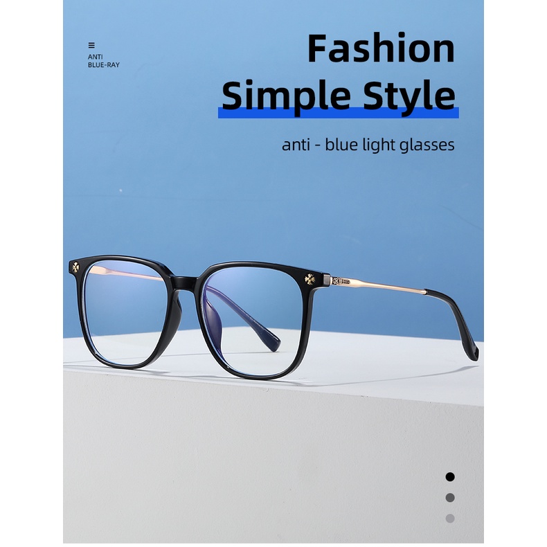 Photochromic Anti Radiation Graded Eyeglasses For Women Men Replaceable ...