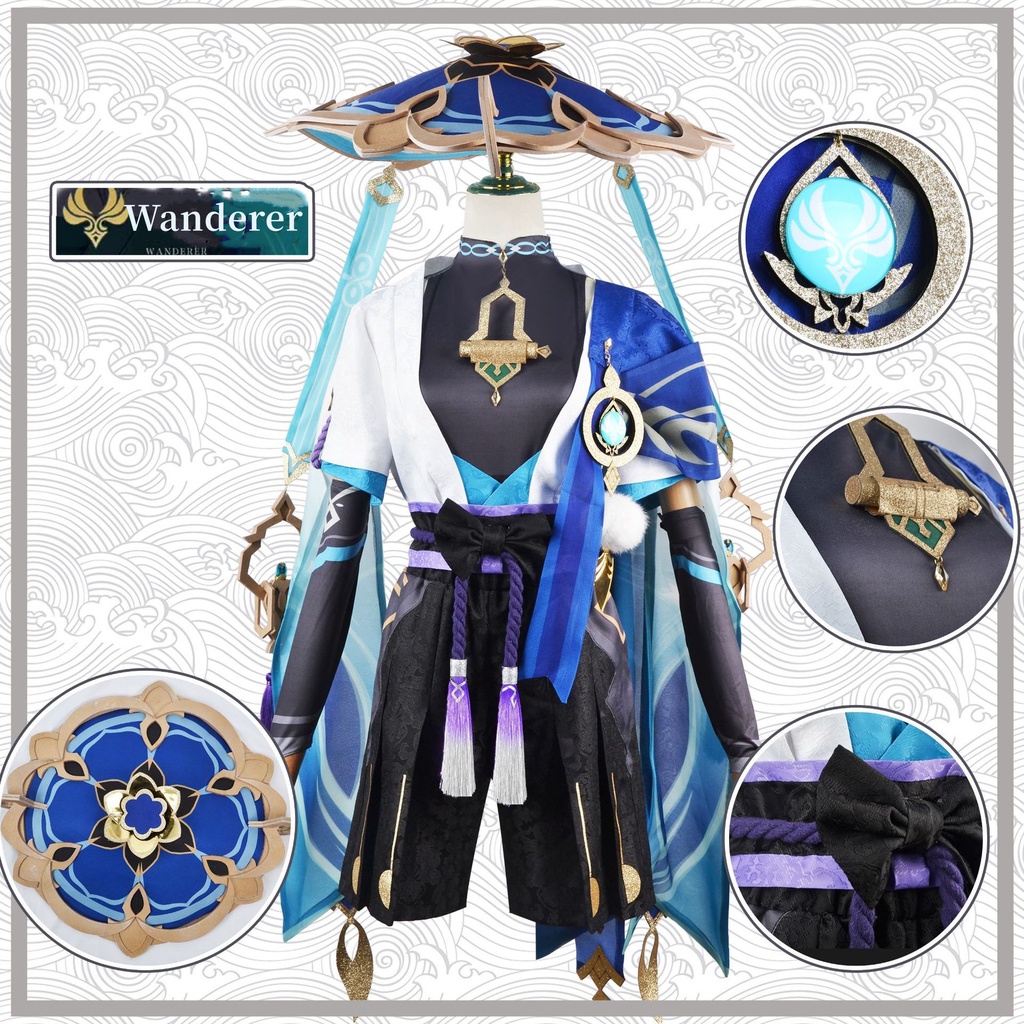 Genshin Impact Kunikuzushiwanderer Wanderer Wanderer Scaramouch Cosplay ...