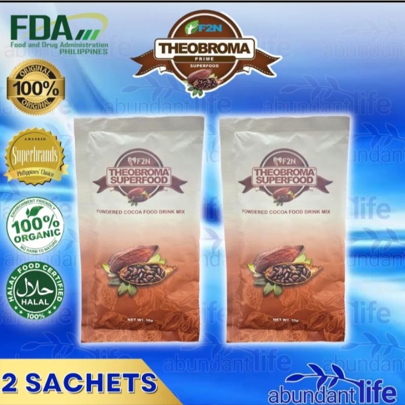 2 SACHET THEOBROMA SUPERFOOD POWDERED COCOA FOOD DRINK MIX | Shopee ...