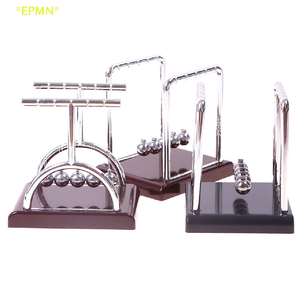 EPMN> Crafts Newton's Cradle Desk Table Decor Metal Pendulum Ball ...
