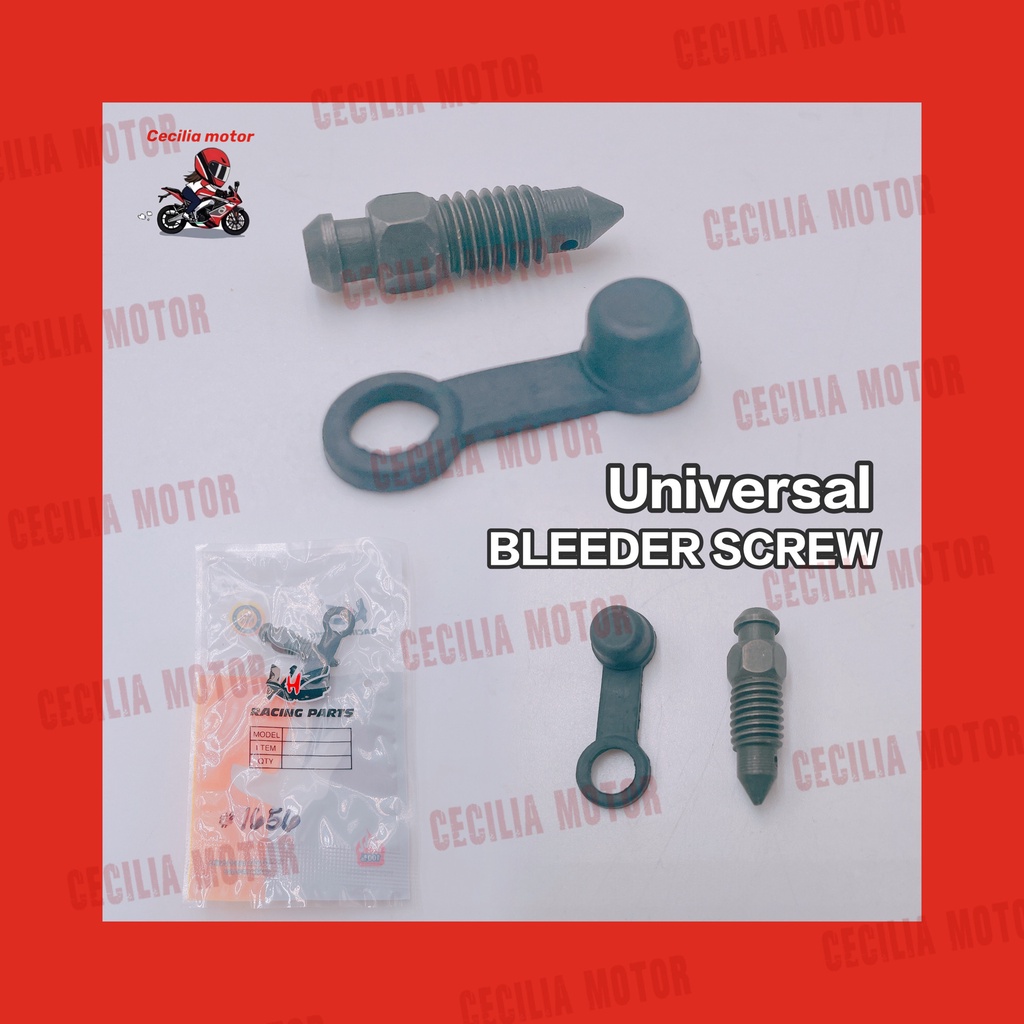 Universal motorcycle brake caliper exhaust screw with dustproof rubber ...