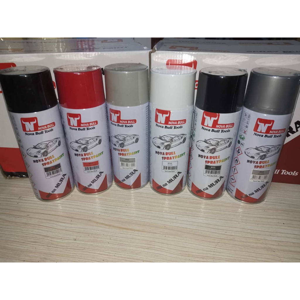 NOVA BULL Spray Paint 400ml 100% Acrylic. | Shopee Philippines