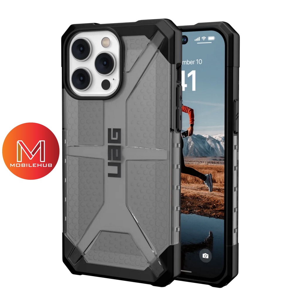 iPhone 14 Pro UAG Rugged Plasma Shockproof Case (Smoke) | Shopee ...