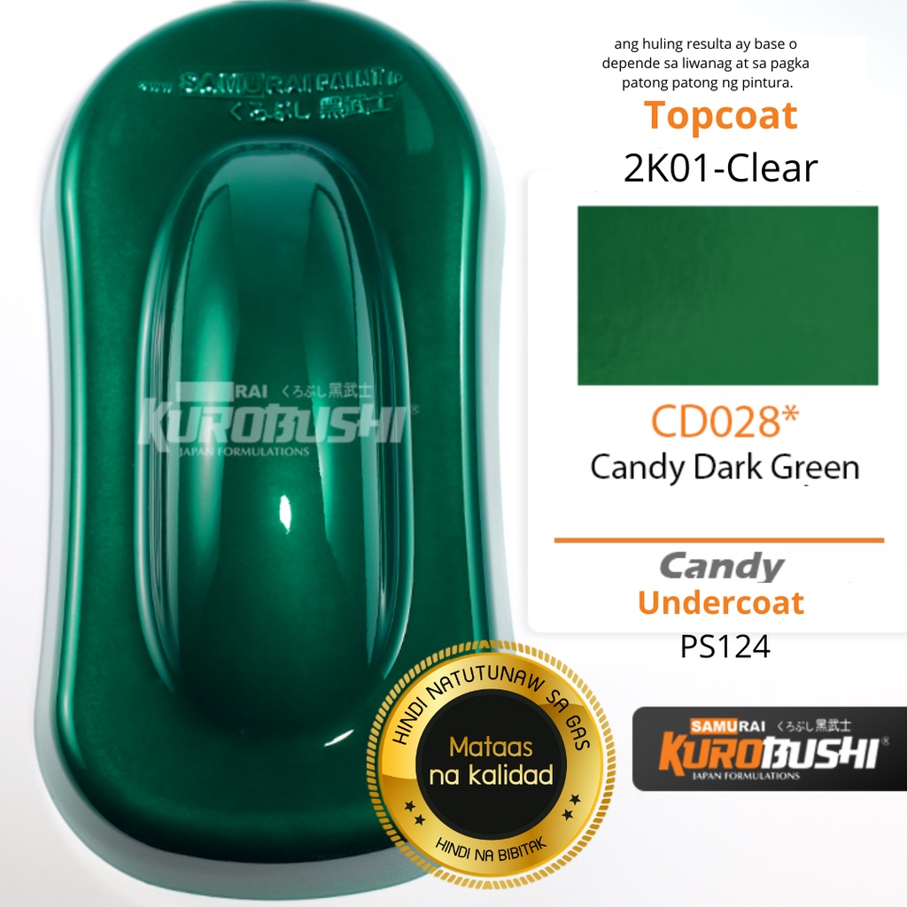 Samurai Paint CD028 Candy Dark Green 400ml | Shopee Philippines