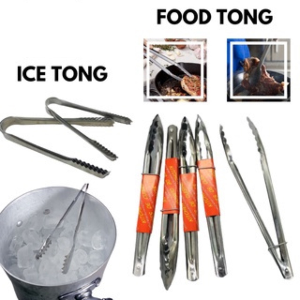 AKT Stainless Steel Food Tong, Ice Tong, Kitchen Tong Lightweight ...
