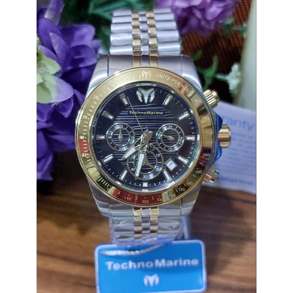 TechnoMarine Men's Manta Ray Stainless Steel Chronograph Men's Watch ...
