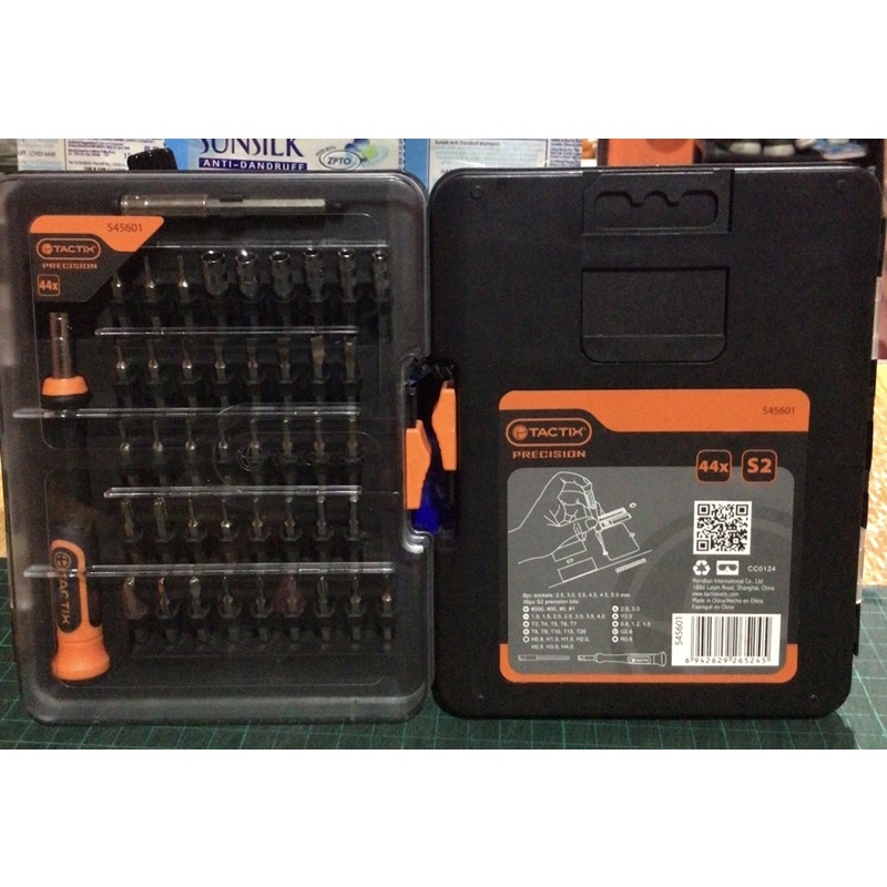 Original Tactix ME545601 Precision Srewdriver Bit Set 44pcs | Shopee Philippines