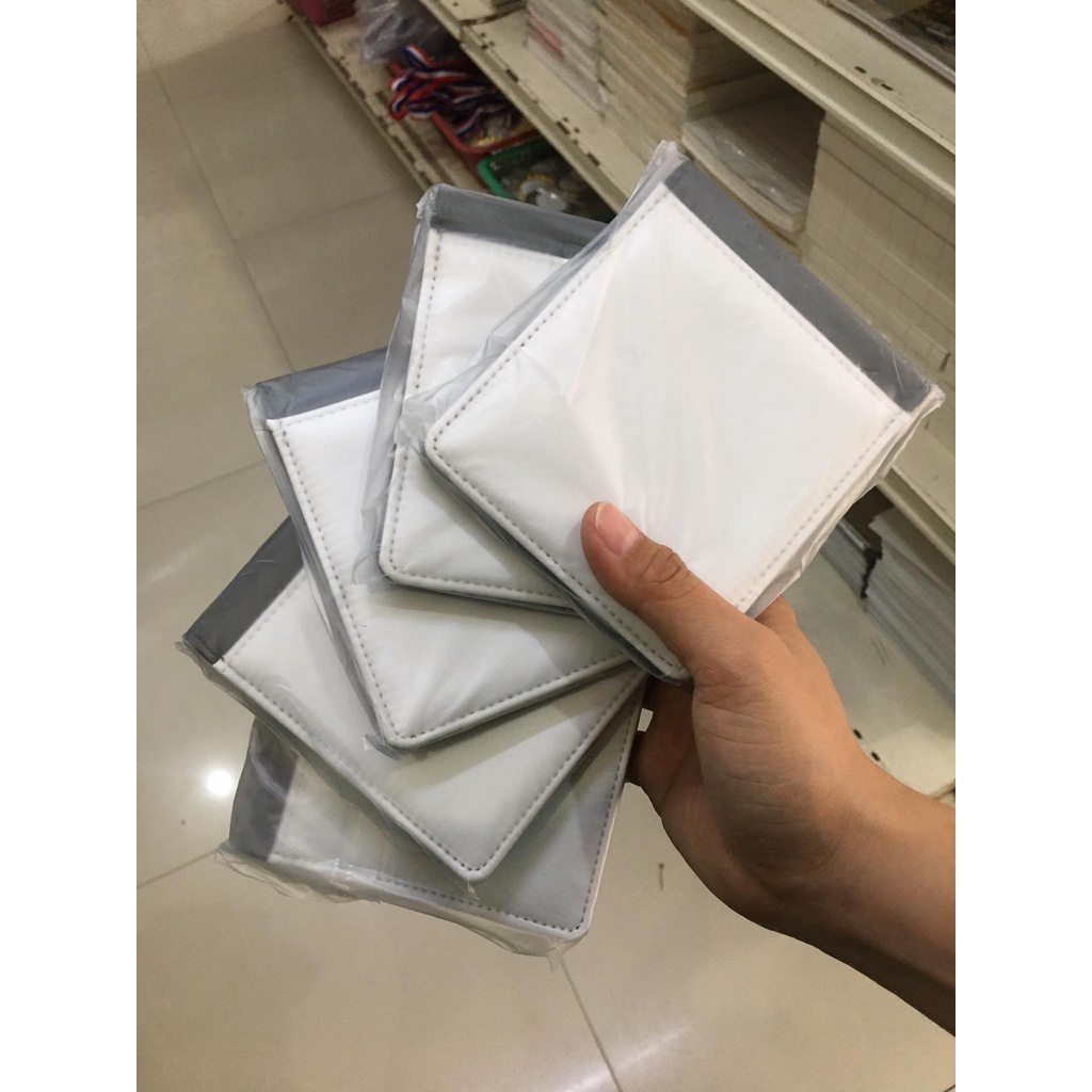 White Sublimation Heat Transfer Wallets Blanks for Men Large Capacity ...