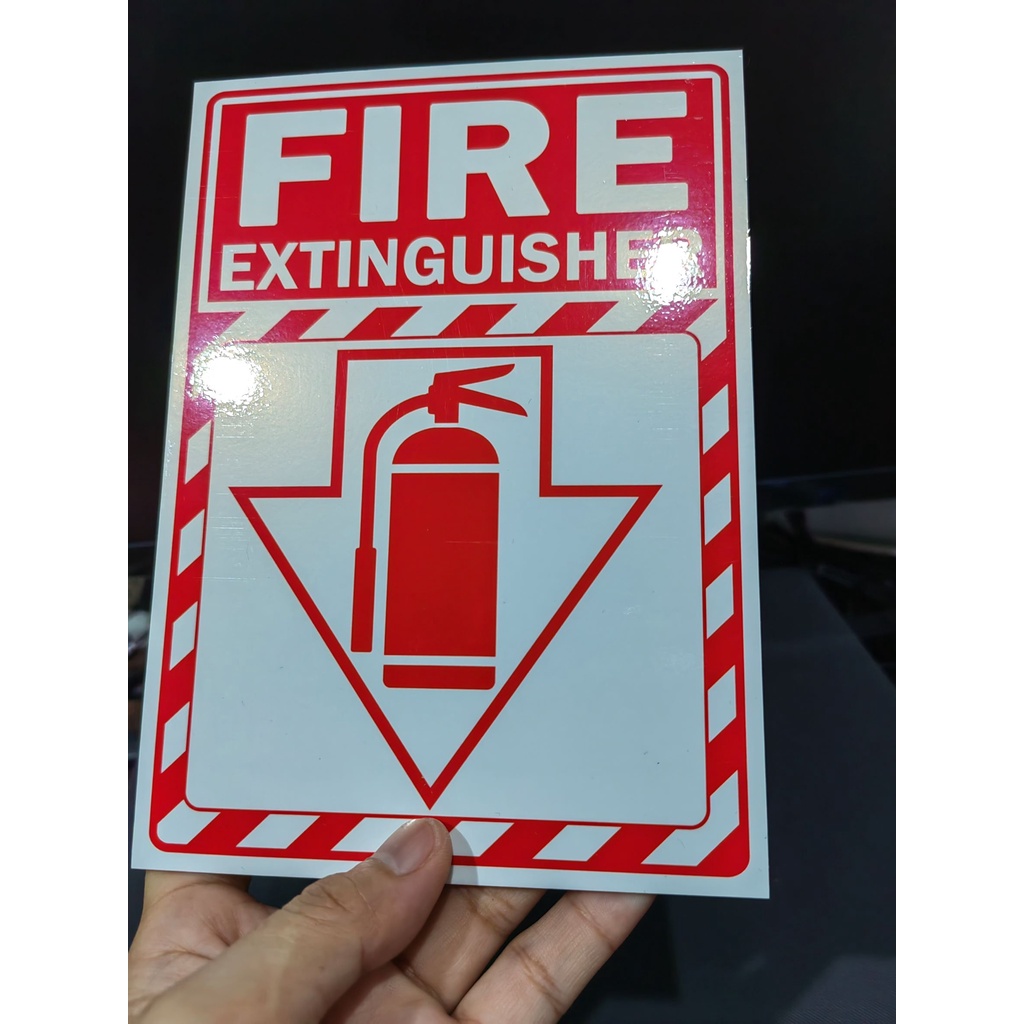 Warning Signage | Fire Extinguisher | Signage | Sintraboard | PET Card ...