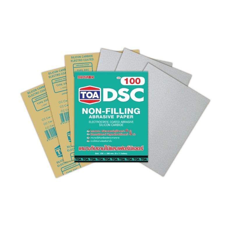 Toa Nsa Sandpaper Excellent for wood application #120 - 400 | Shopee ...