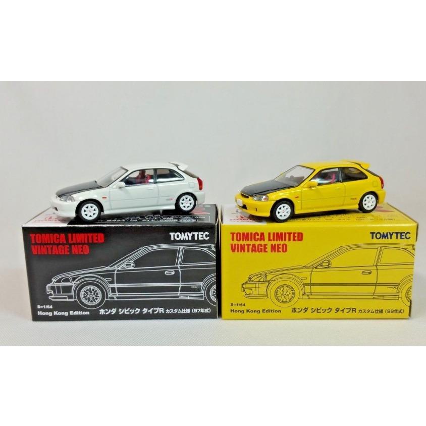 1:64 Tomytec Tomica Limited Vintage Neo Honda Civic Type R EK9 99 97 Hong Kong Only Diecast ...