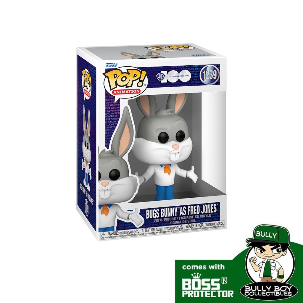 Funko POP! Animation: WB 100th: Bugs Bunny as Fred Jones 1239 With Boss ...