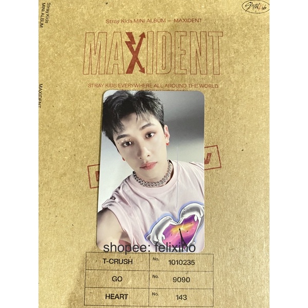 Bangchan stray kids maxident paper case pc album photocard skz hyunjin ...