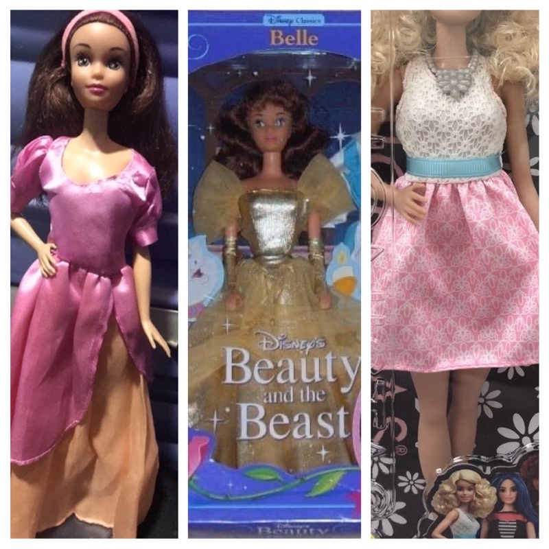 1991 disney beauty and the beast barbie in fashionista body | Shopee ...