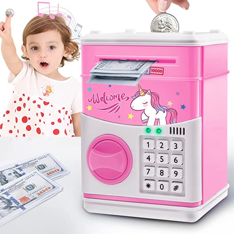 coin bank savings machine bank cartoon character money atm children ...