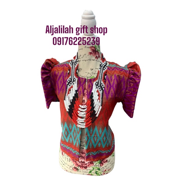 Modern Filipiniana bolero blazer batik | Shopee Philippines