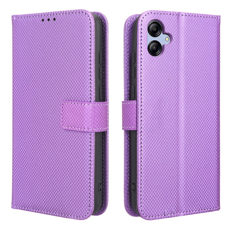 For Samsung A04E SM-A042F Flip Diamond Pattern PU Leather Wallet with ...