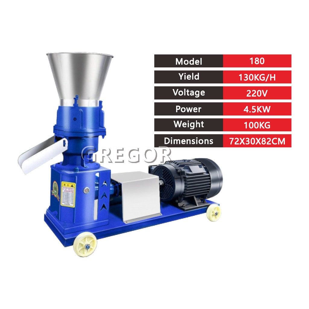 11kw Pellet Press Animal Feed Pellet Mill Biomass pelletizer machine ...