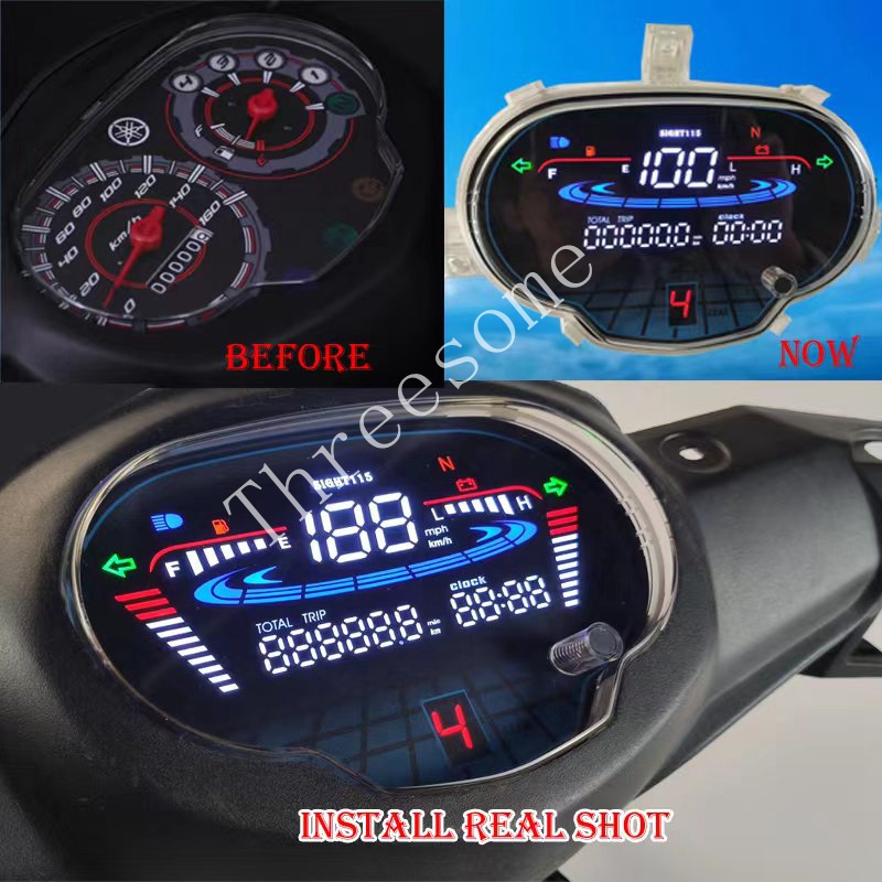 Euro Rapido 110 DGITAL METER Speedometer Full LED meter Assy | Shopee ...