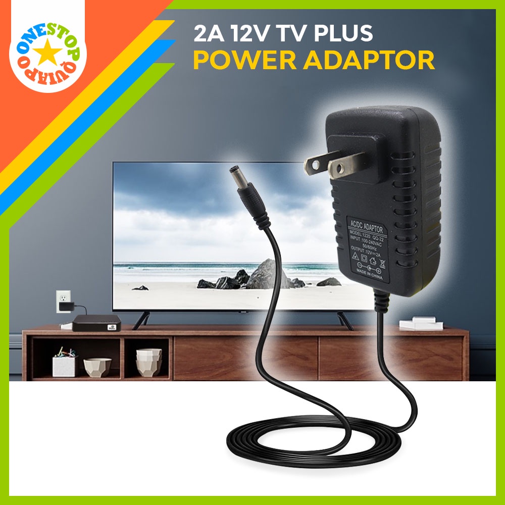 OSQ 2A output 12V Power Adaptor TV Plus Adaptor for ABS-CBN TV plus ...