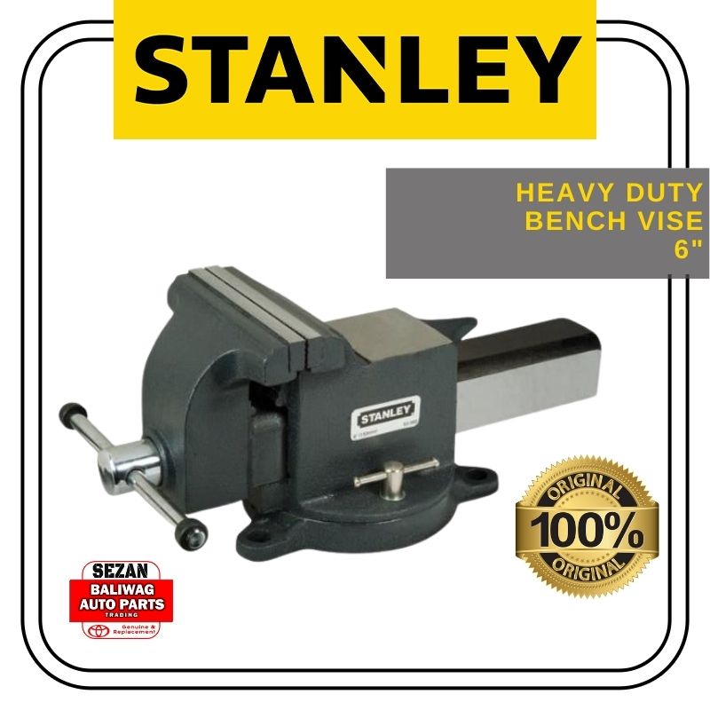 STANLEY HEAVY DUTY BENCH VISE 6 INCHES | Shopee Philippines
