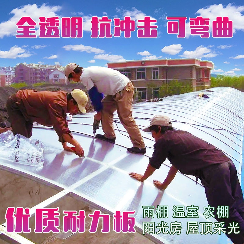 Fully Transparent Pc Endurance Plate Sunshine Plate Daylighting Panels ...