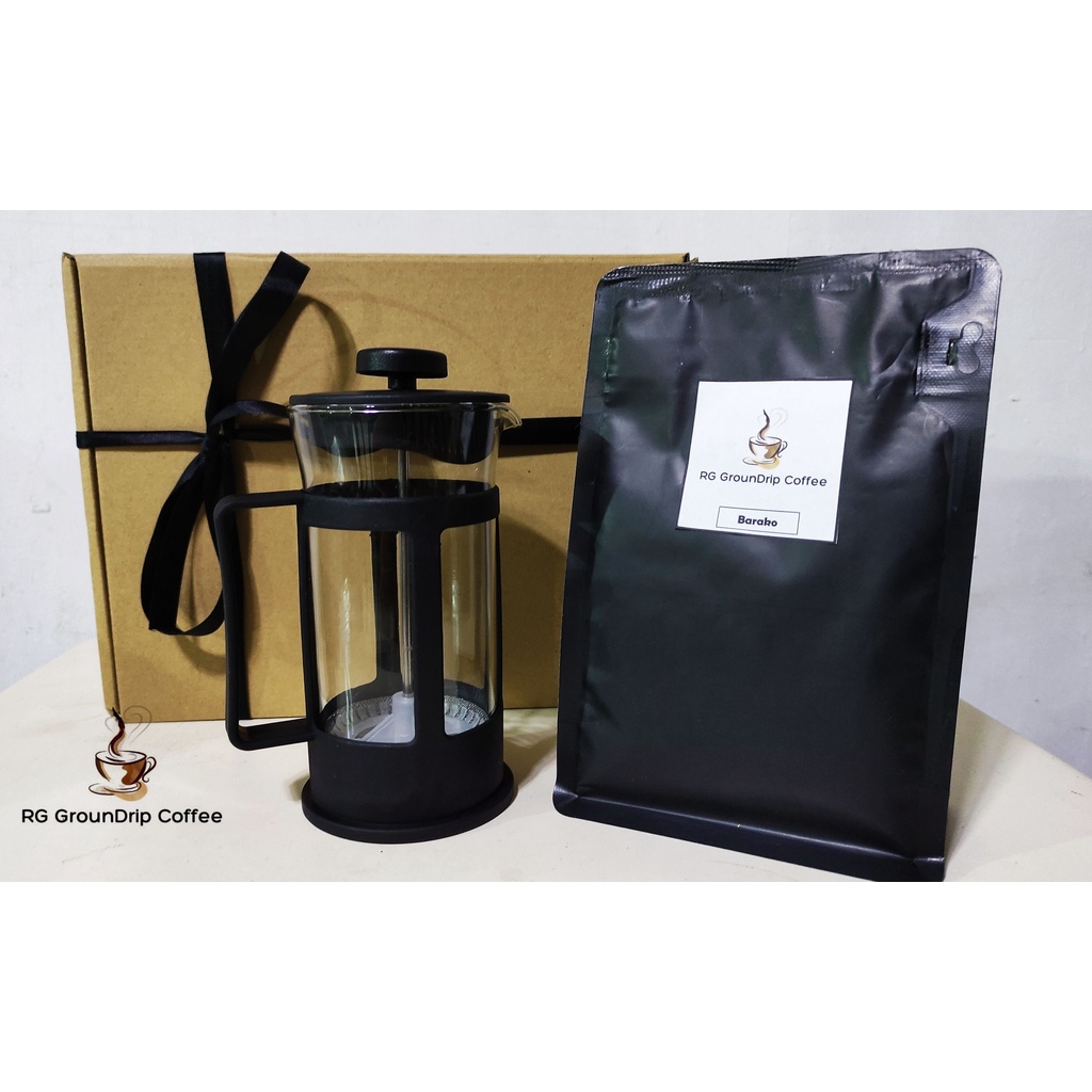 COFFEE GIFT SET (350 ML COFFEE PRESS WITH 150 GRAMS GROUND COFFEE ...