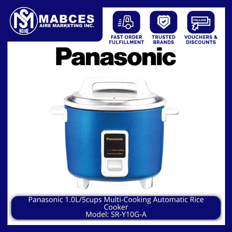 Panasonic 1.0L/5cups Multi-Cooking Automatic Rice Cooker SR-Y10G | Shopee Philippines