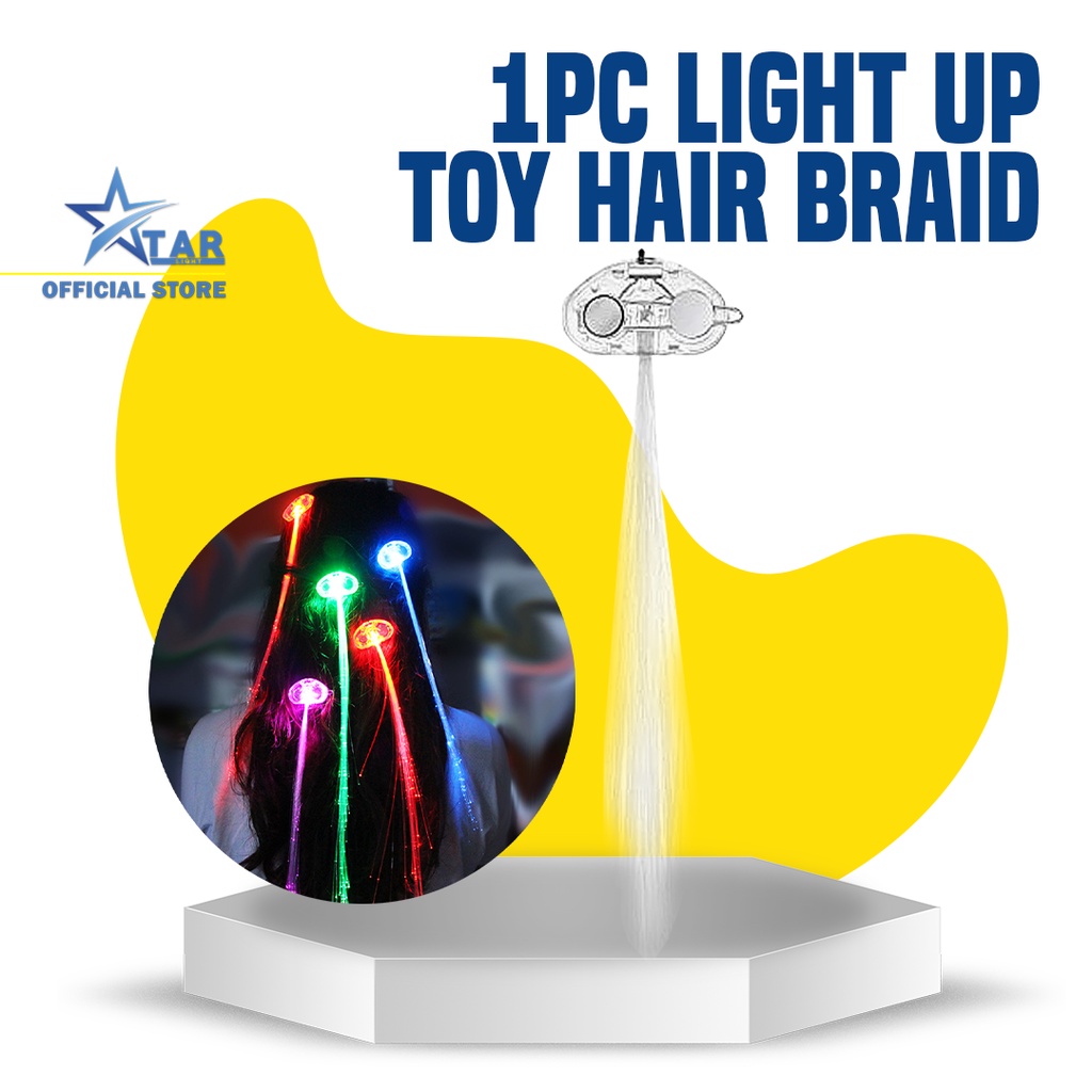 1pc. Light Up Toy Hanging Flash Hair Braid LED Hairpin / Hair Christmas ...