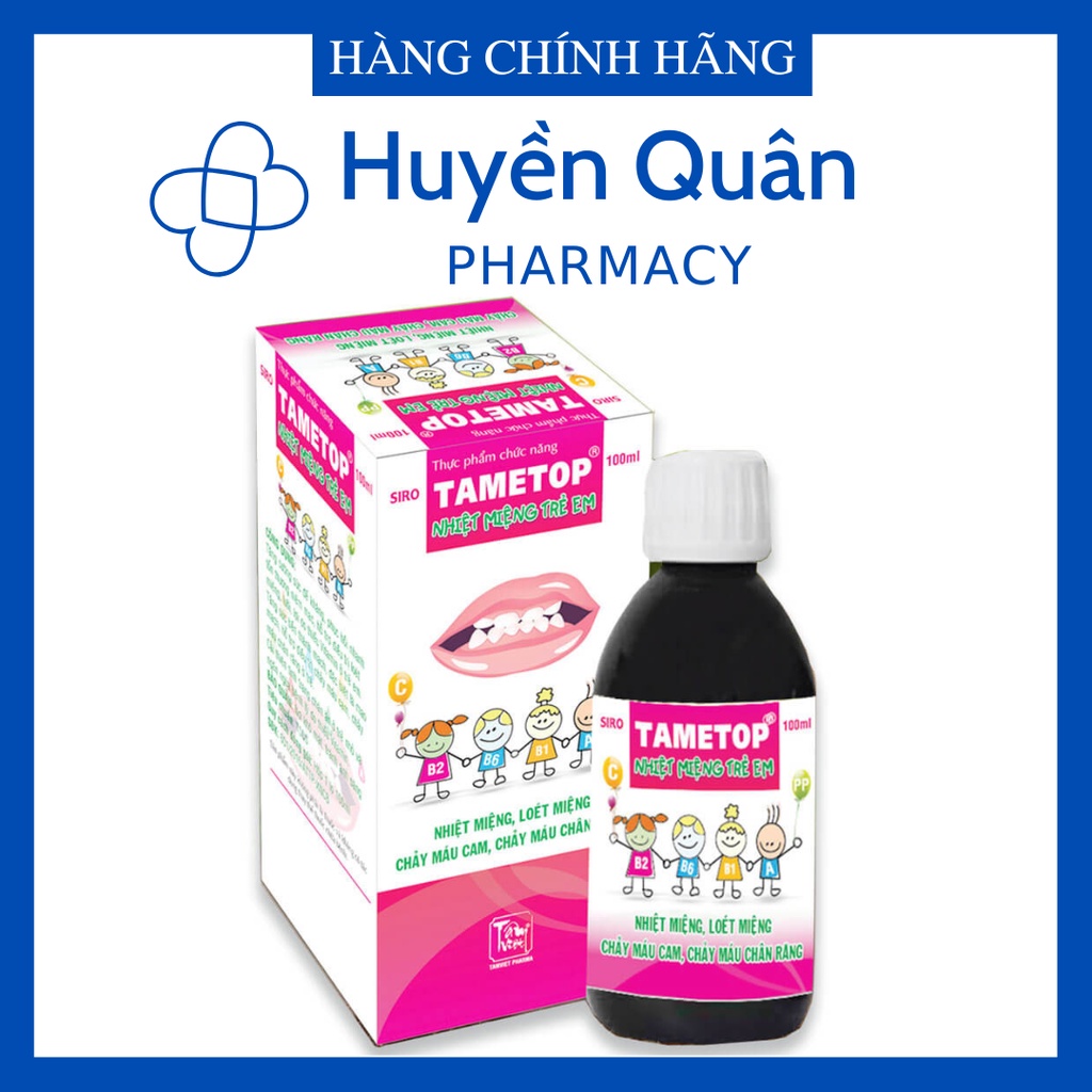 Tametop Syrup - Supports reducing mouth ulcers, mouth ulcers, bleeding ...