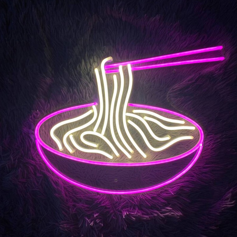 Ramen LED Neon Sign, Japanese Noodles Night Light, Food Wall Decor ...