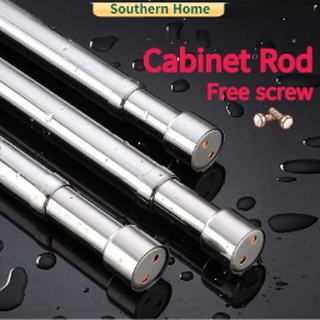 Telescopic Clothes Rod Thick Stainless Steel Curtain Rod Organizer ...