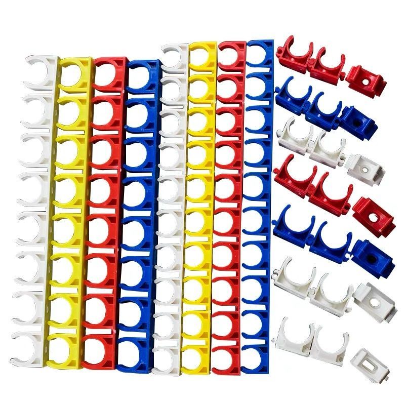 PVC Pipe Row Card 16 Plastic 20 Water Electrician Snap-on U-Type Card ...