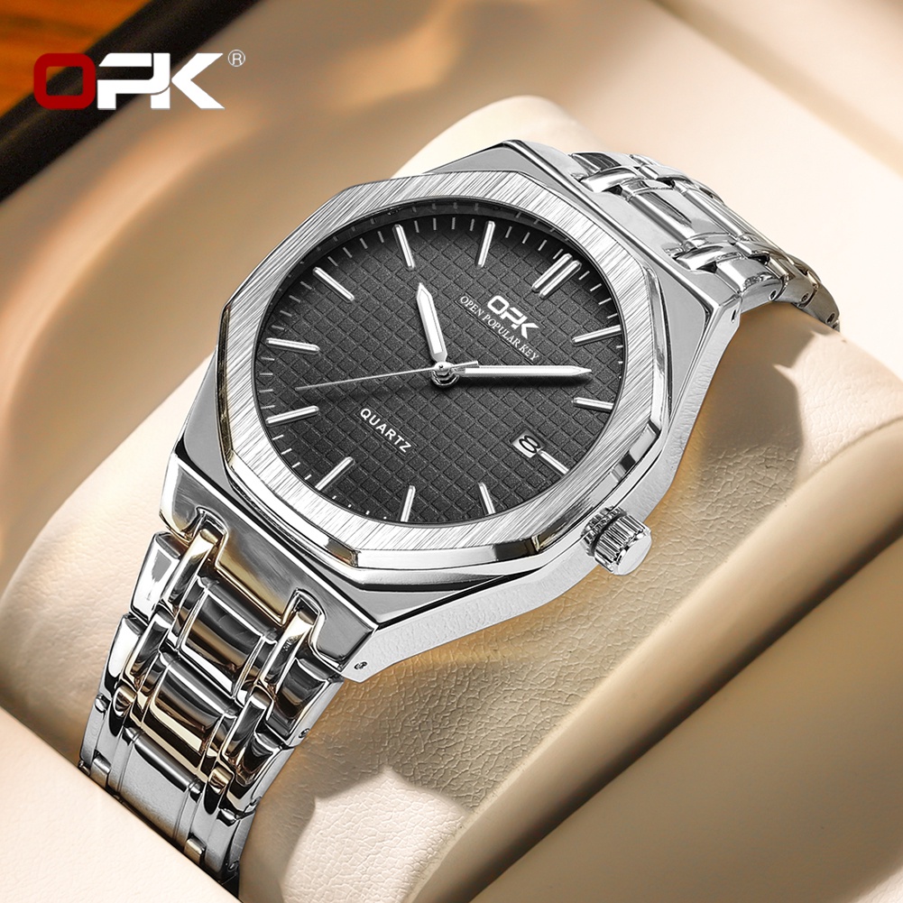 OPK Watch For Men Original Waterproof Stainless Steel With Box Mens ...