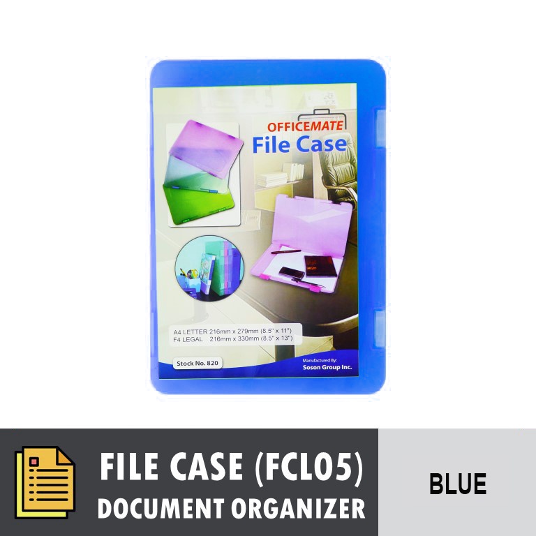 Officemate Plastic Folder File Case A4 Letter F4 Legal Paper Size ...