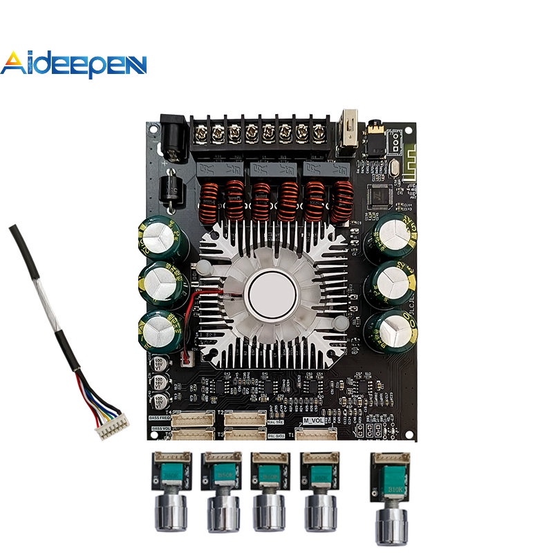 Aideepen Zk-Ht22 Bluetooth 5.1 Power Amplifier Module 2.1 Channel 160wx2 + 220w Tda7498e ...